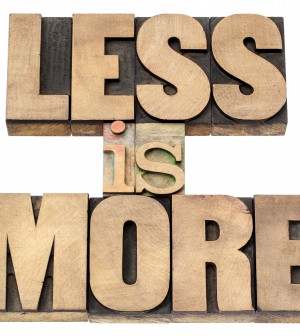 Sometimes less is more | DEAN COULSON